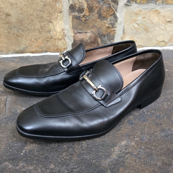 Salvatore Ferragamo | Shoes | Salvatore Ferragamo Benford Leather Horsebit Gancini Bit Loafers ...